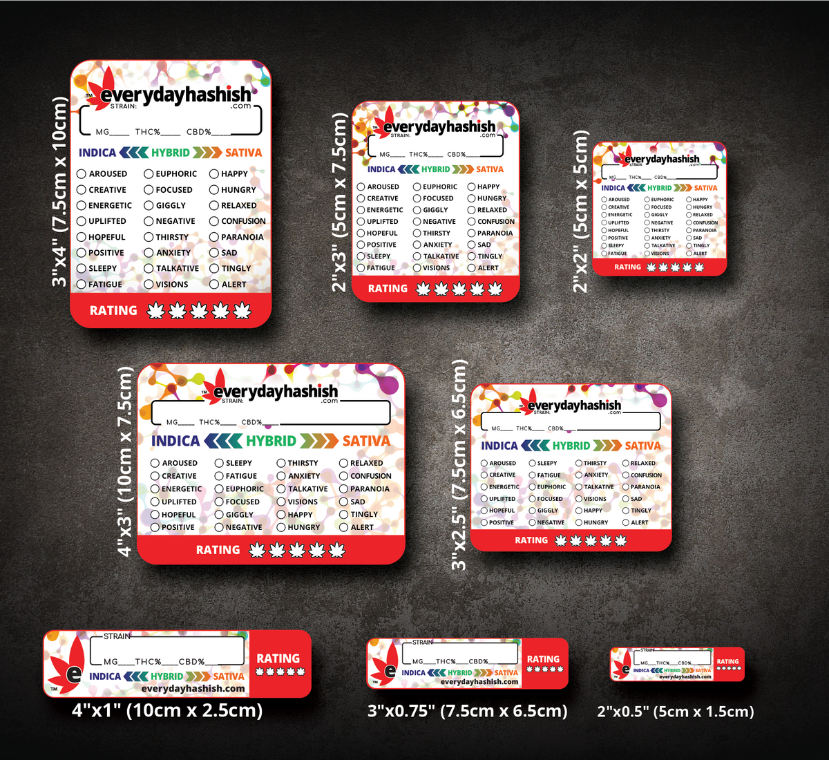 The Haze Labels Sheet – everydayhashish